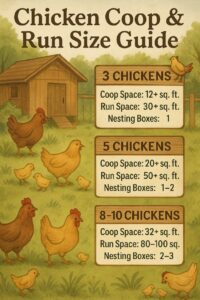 How Much Space Do Chickens Need? (Coop & Run Sizing Guide)